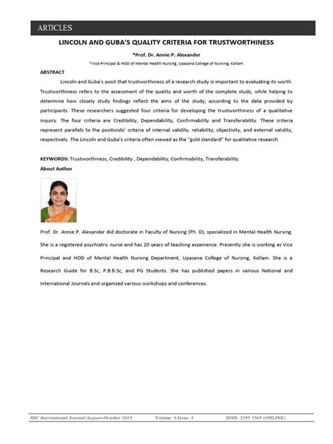 Article 6 Manuscript Idc August October 2019 Dr Annie Full Download