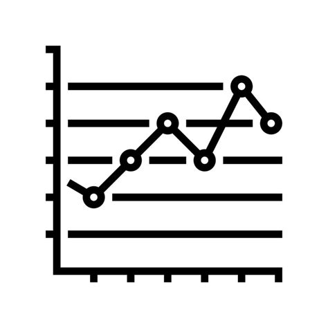 Line Graph Line Icon Vector Illustration 10222576 Vector Art At Vecteezy