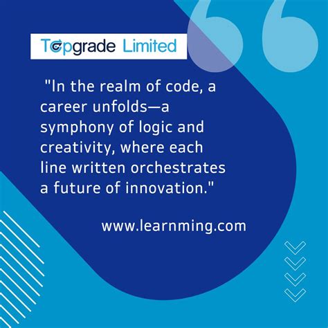 Topgrade Limited On Linkedin In The Realm Of Code A Career Unfolds—a Symphony Of Logic And