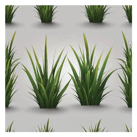 изображение векторного дизайна зеленой травы Премиум векторы