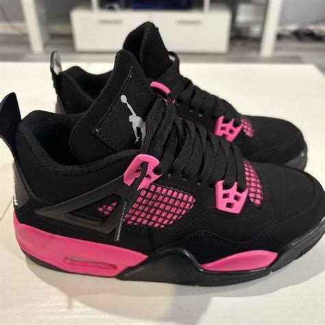 Pink Jordan 4s Btw These Are Custom Made Depop