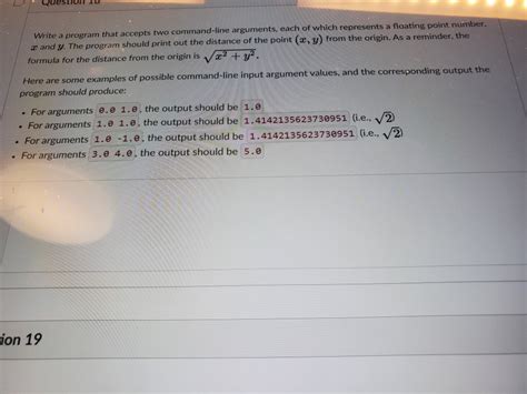 Solved Question To Write A Program That Accepts Two