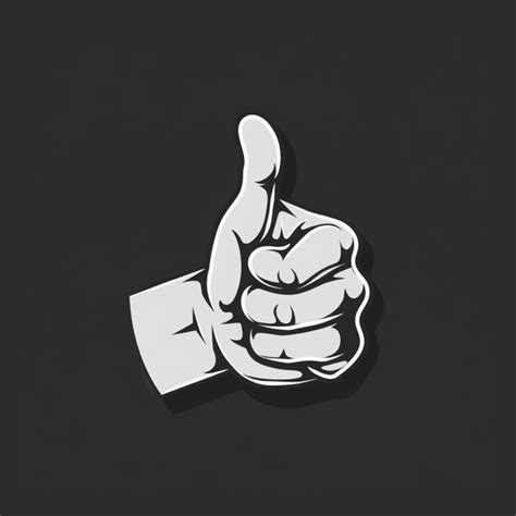 Thumbs Up Icon Premium Ai Generated Image