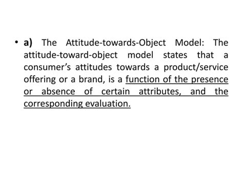 Multi Attribute Attitude Model Pptx