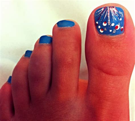 4th Of July Toes Pretty Toe Nails Toe Nail Designs Nail Colors
