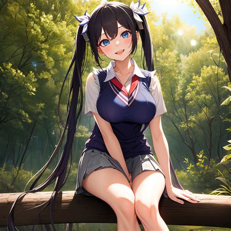 School Girl Hestia By Lemonai Deviantart On Deviantart