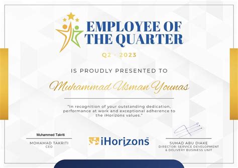 muhammad usman ali on linkedin employeeofthequarter grateful achievementunlocked teamwork…