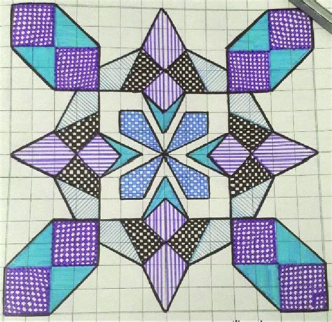 Grid Pattern 4 Graph Paper Art