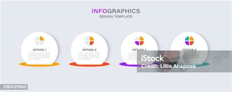 원형 차트가 있는 벡터 Infographics 디자인 템플릿입니다 4단계 또는 옵션 0명에 대한 스톡 벡터 아트 및 기타 이미지 0명 3 개념 Istock