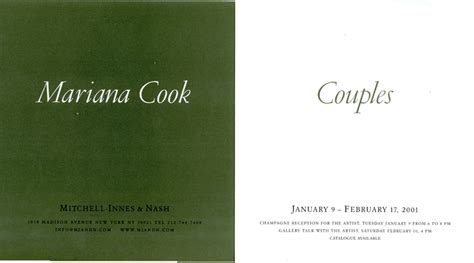 Gallery 98 Maya Lin And Daniel Wolf From Photographer Mariana Cooks Exhibition Couples