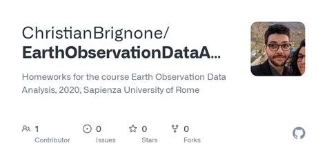 Github Christianbrignone Earthobservationdataanalysis Homeworks For The Course Earth