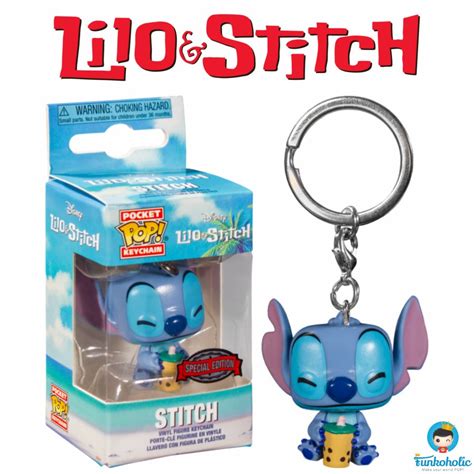 Jual Funko Pocket POP Keychain Disney Lilo Stitch Stitch With Boba Tea Indonesia Shopee