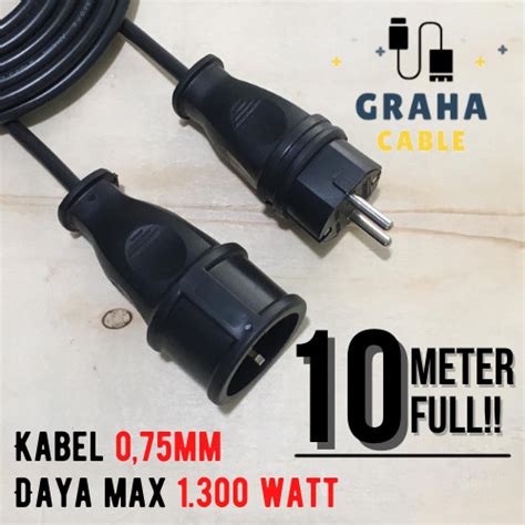 Jual Sambungan Kabel Listrik Extension 10 Meter Jakarta Timur Graha Cable Tokopedia