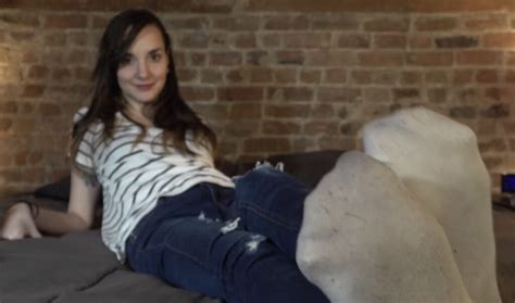 Ninas Sweaty Feet Show Genuine Tickling