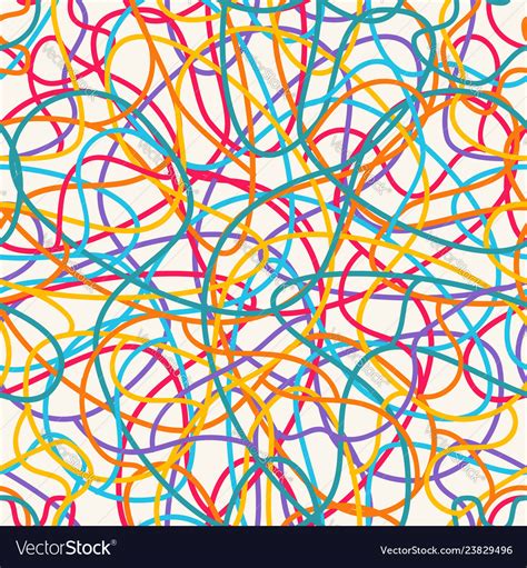 Colorful Scribble Pattern Royalty Free Vector Image