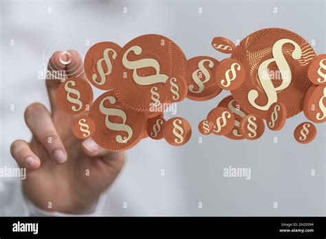 3d Rendering Of Paragraph Icons With Hand Pointing On It From The