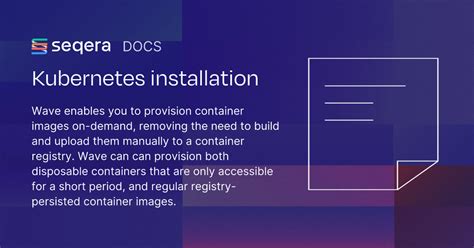 Kubernetes Installation Seqera Docs