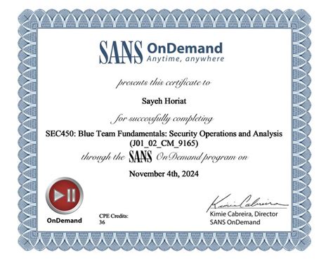 Sayeh Horiat On Linkedin Giac Gsoc Sans