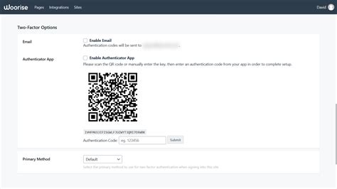How To Enable Two Factor Authentication 2fa Woorise Help