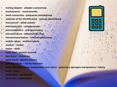 Mini Dictionary Of Robotics Ppt Free Download