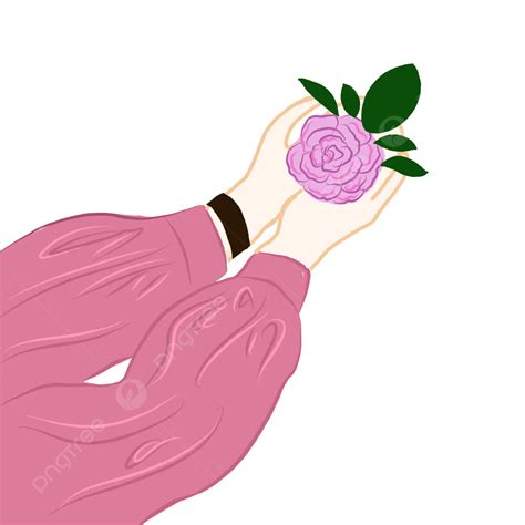 Hnd 지주 장미 꽃 장미 꽃 손을 잡고 장미 꽃 장미 꽃을 들고 Png 일러스트 및 Psd 이미지 무료 다운로드 Pngtree