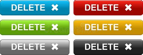 Delete Web Button Aqua Stock Illustration Illustration Of Discard