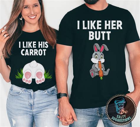 Couples Easter T Shirts Funny Easter Group Shirts His And Her Easter Egg Hunt Tees Easter