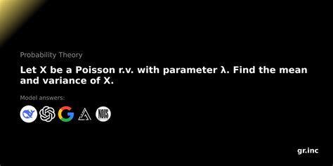 Let X Be A Poisson Rv With Parameter λ Find Th General Reasoning
