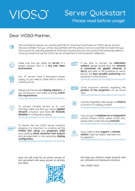 Server Quickstart Vioso