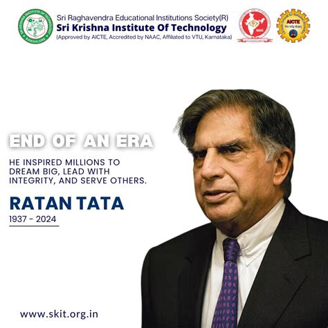 Srikrishnainstituteoftechnology Ratantata Condolences Legacy