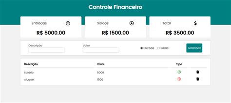 Github Gabrielsvpinheirocontrole Financeiro React