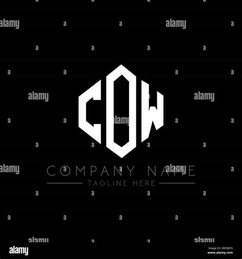 Cow Letter Logo Design With Polygon Shape Cow Polygon And Cube Shape Logo Design Cow Hexagon