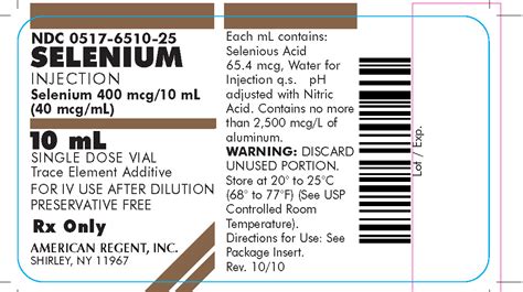 Selenium Injection Solution