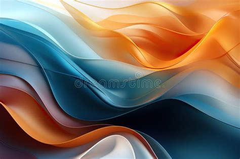 Abstract Flowing Waves Of Color Stock Illustration Illustration Of Composition Colorful