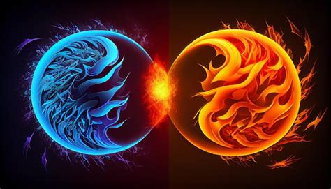 Premium Ai Image Generative Ai Chromatic Fusion Abstract Background With Two Lively Colors