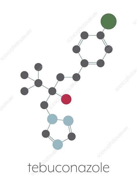Tebuconazole Fungicide Molecule Stock Image C045 8110 Science Photo Library