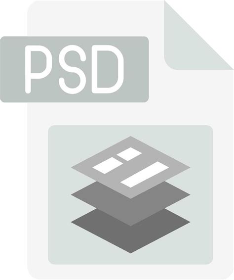Psd File Format Grey Scale Icon 37104988 Vector Art At Vecteezy