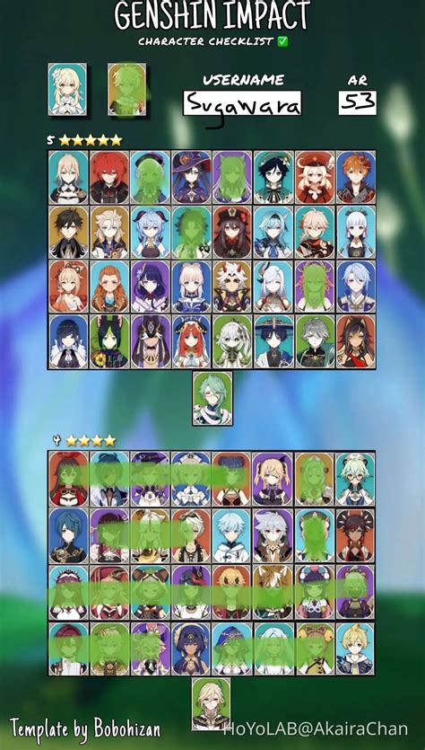 Meine Charackter My Character Genshin Impact Hoyolab