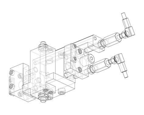 Premium Vector Abstract Industry Object Concept Vector Rendering Of