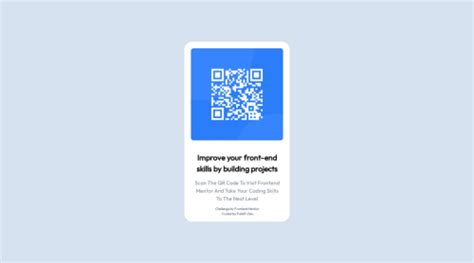 Frontend Mentor Qr Code Card Using Tailwindcss Coding Challenge Solution
