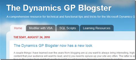 About Dynamics Development And Life Gp Sql Scripts Modifier With Vba And Gp Learning Resources