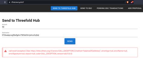 Sending Tft From Bsc To Tfhub · Issue 96 · Threefoldtecharchive Threefold Hub · Github