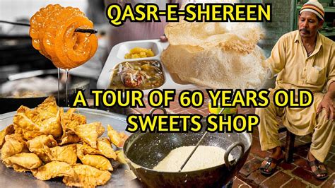 Qasr E Shereen 60 Years Old Sweets Shop Inside Tour Of Bakery Everything Made With Desi