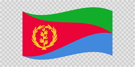 Ilustración De Flag Of Eritrea Eritrean National Symbol In Official Colors Template Icon