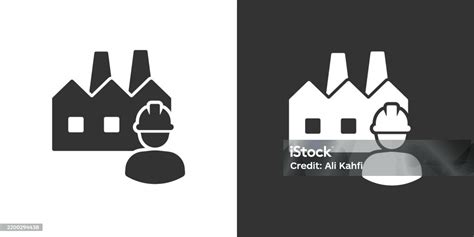 공장 직원 글리프 솔리드 아이콘입니다 흑인과 백인 아이콘 시리즈 흰색과 검은색 배경에 격리된 완벽한 픽셀 검사자에 대한 스톡 벡터 아트 및 기타 이미지 Istock