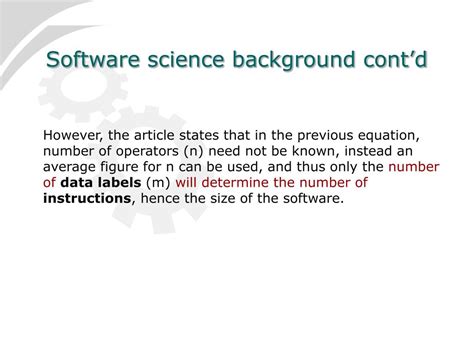 Ppt Software Function Source Lines Of Code And Development Effort Prediction Powerpoint