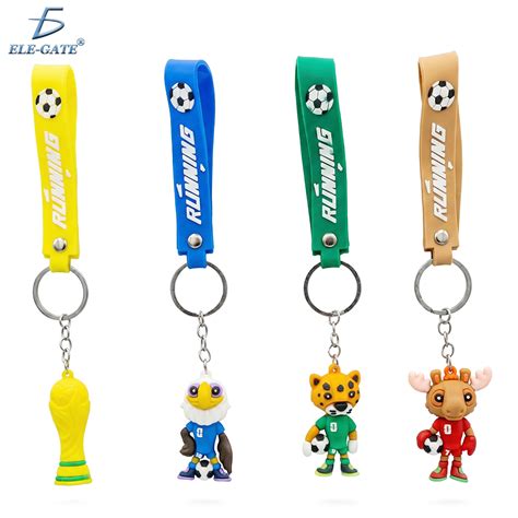 Llavero De Plástico Suave Mascotas Del Mundial 2026 Ele Gate
