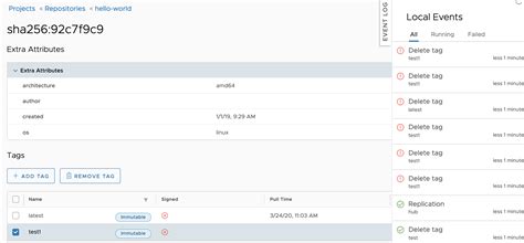 Ui Should Pop Up The Error On Deleting A Immutable Tag · Issue 11200 · Goharborharbor · Github