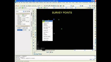 Autocad Survey Points Youtube