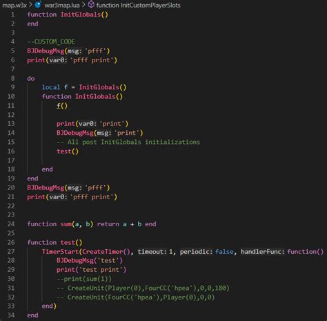 Не работает Lua код Вопросы Warcraft 3 Моды Xgm
